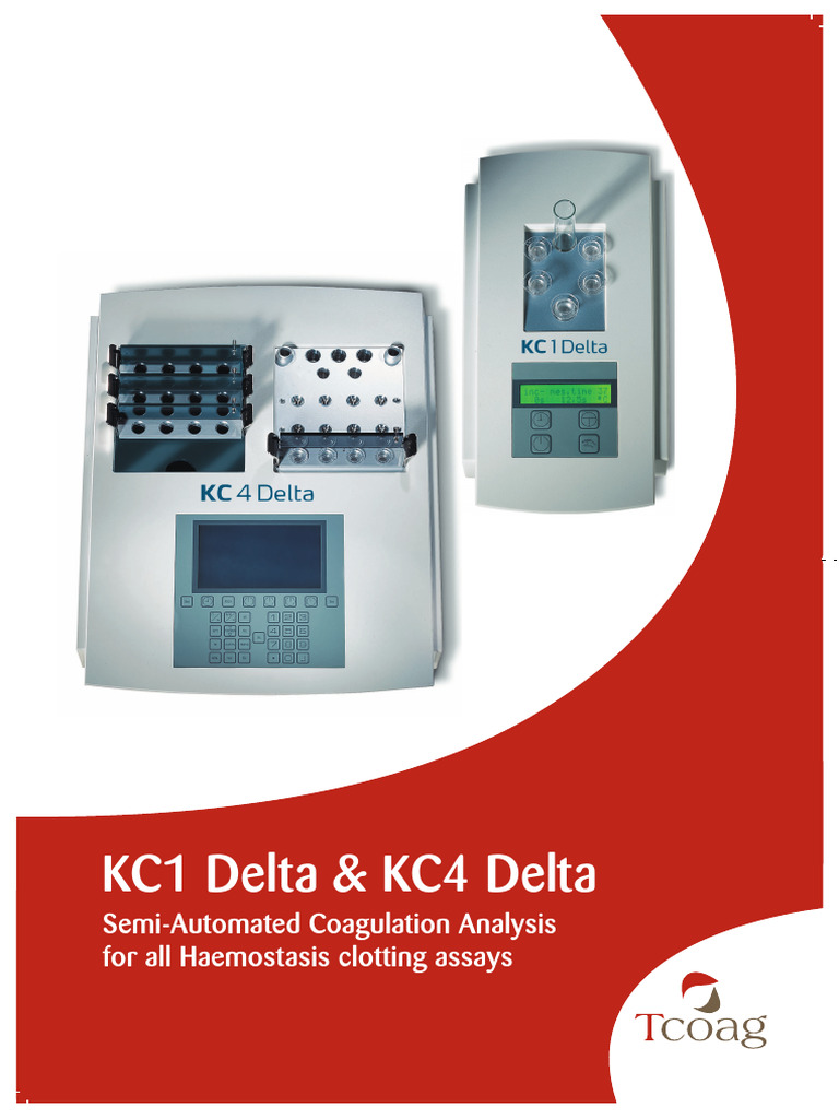 Tcoag KC KC4 Brochure | PDF | Coagulation | Blood