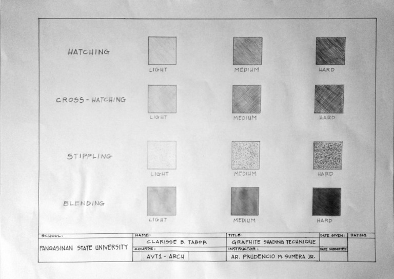 Graphite Shading Technique | PDF