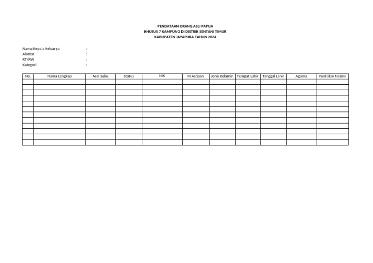 Data OAP(DipulihkanOtomatis) | PDF