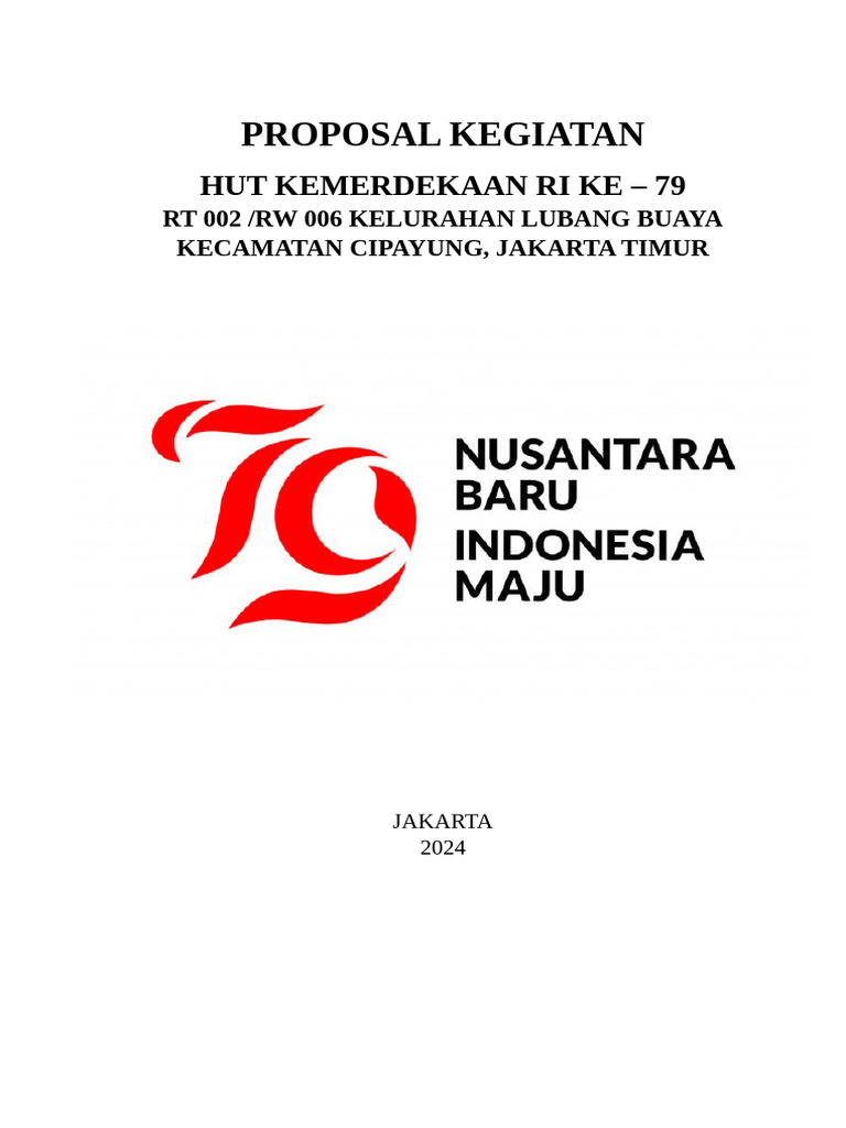 Proposal Kegiatan 17 Agustus | PDF