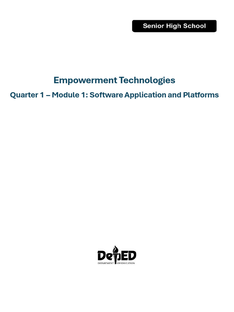 Empowerment Technology Quarter 1 | PDF
