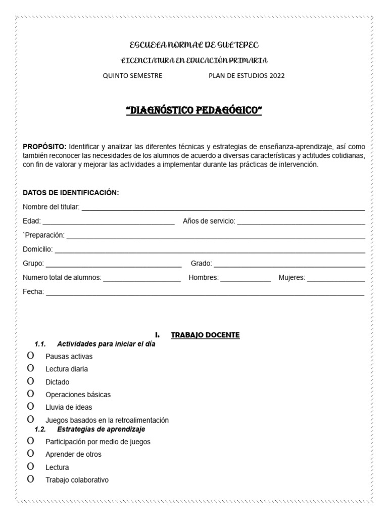 Diagnostico Institucional | PDF