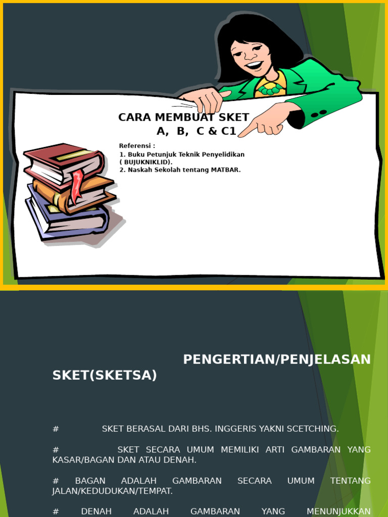 Cara Buat Sket A, B, C, C-1. Agustus 24 | PDF