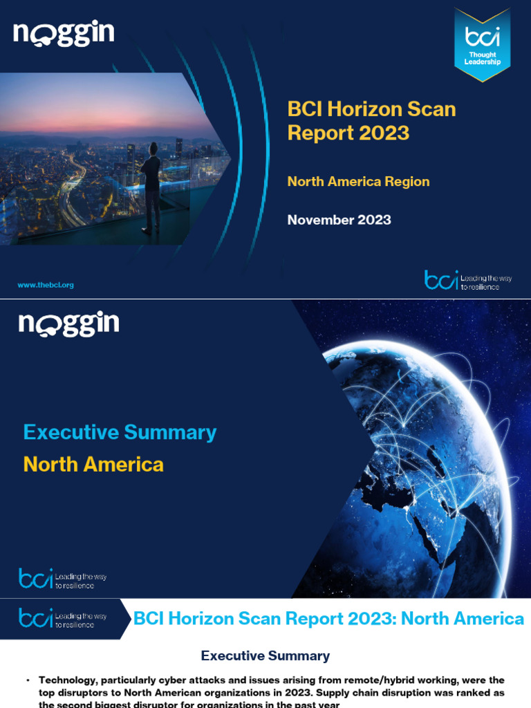 NORTH AMERICA Regional Content BCI Horizon Scan 2023 Report | PDF