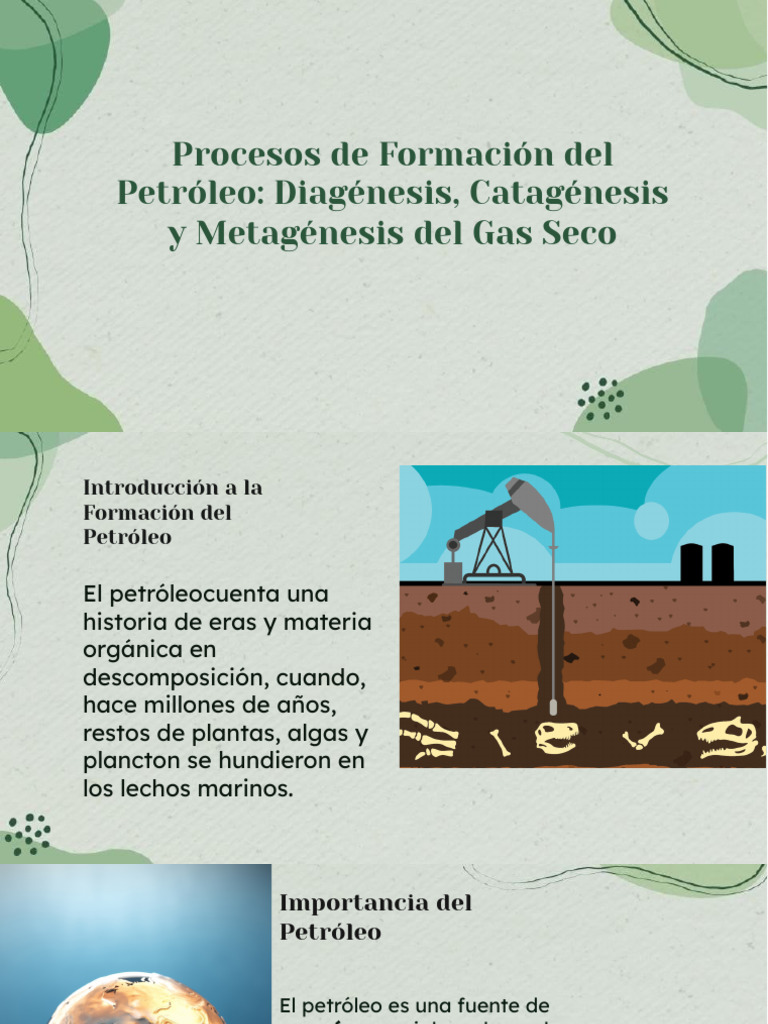 Slidesgo Procesos de Formacion Del Petroleo Diagenesis Catagenesis y ...