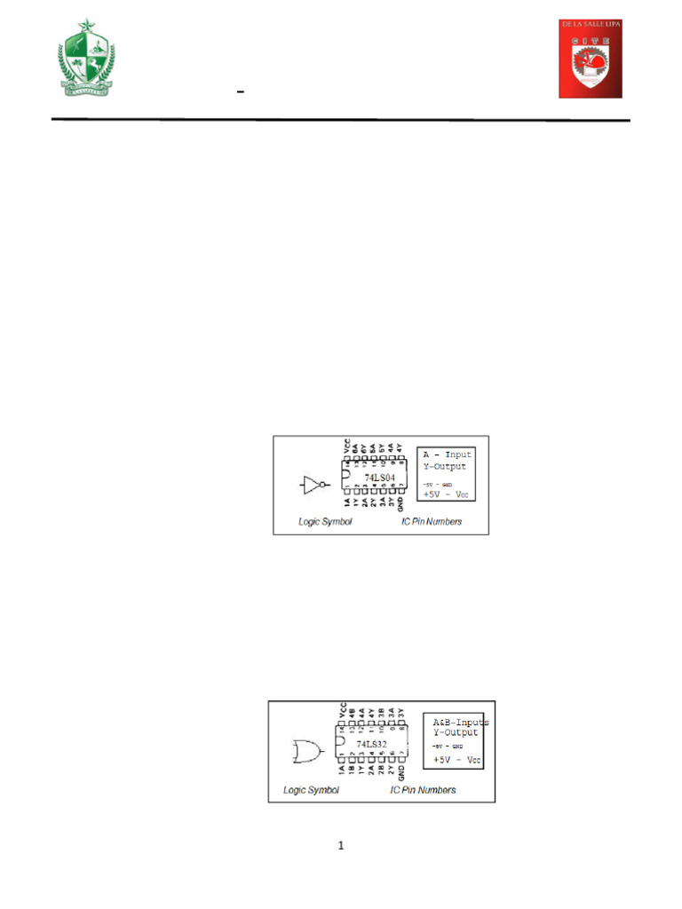 Experiment 1 Logic Gates Pdf
