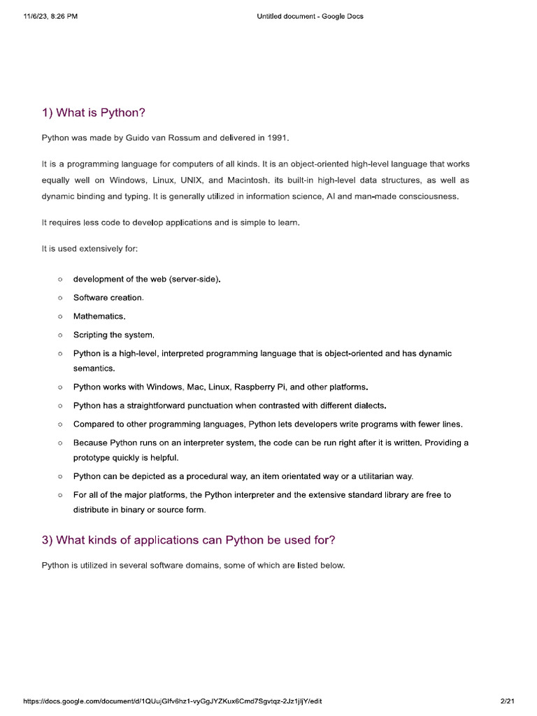 Python Questions | PDF