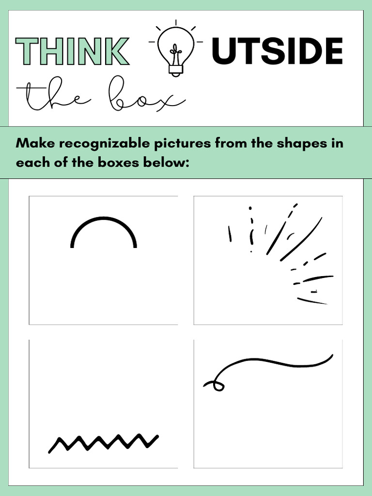 Creative Thinking Skills Drawing Worksheet.pdf | PDF