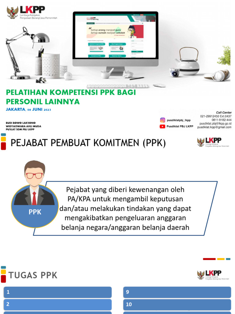 Program Pelatihan Bagi PPK | PDF