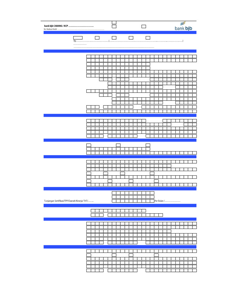 Formulir BJB KGB | PDF