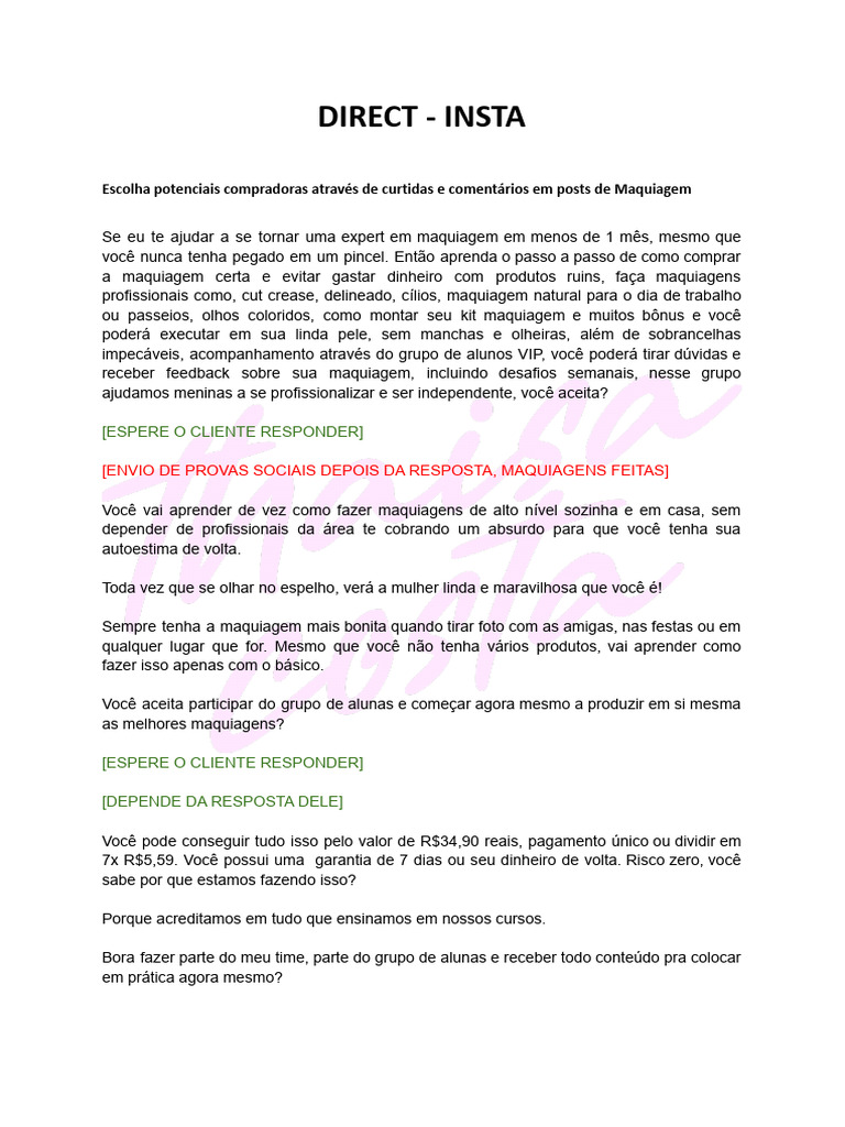 Direct - Insta - Thaisa Costa | PDF