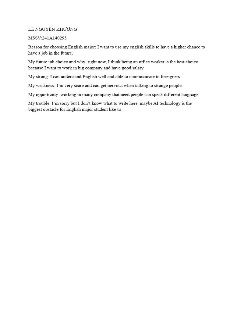 Introduce About Myself | PDF
