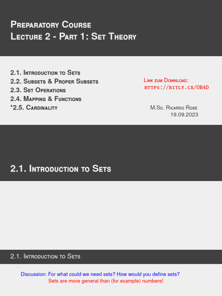 BK V2 Part1 | PDF | Set (Mathematics) | Teaching Methods & Materials