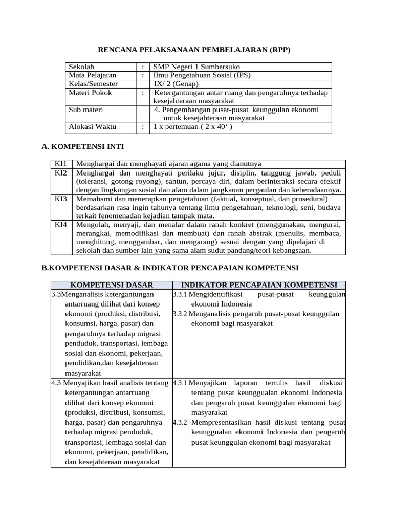 RPP Ips | PDF