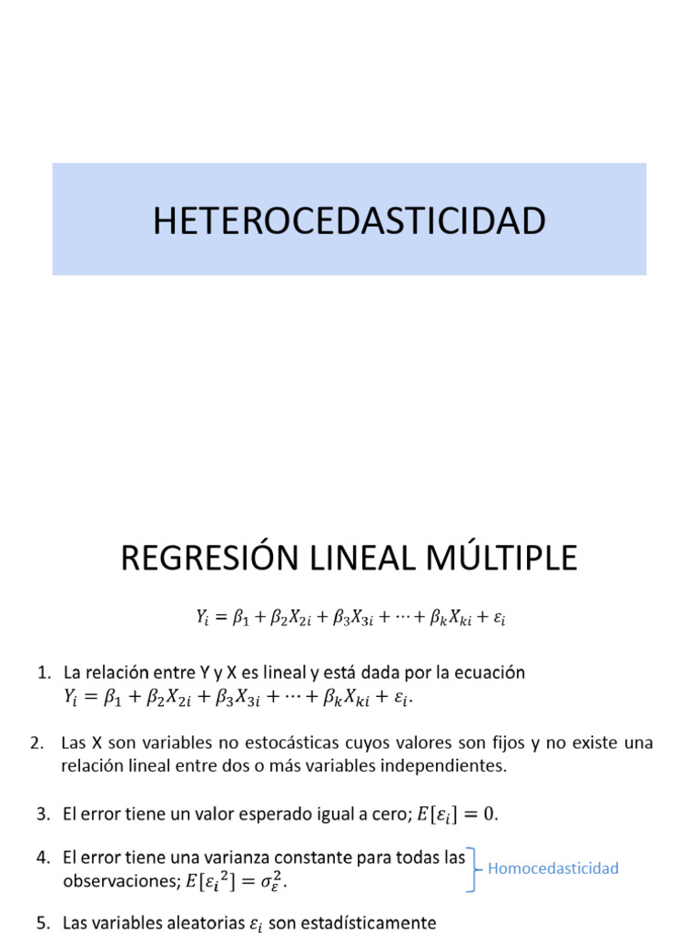 7 Heterocedasticidad | PDF