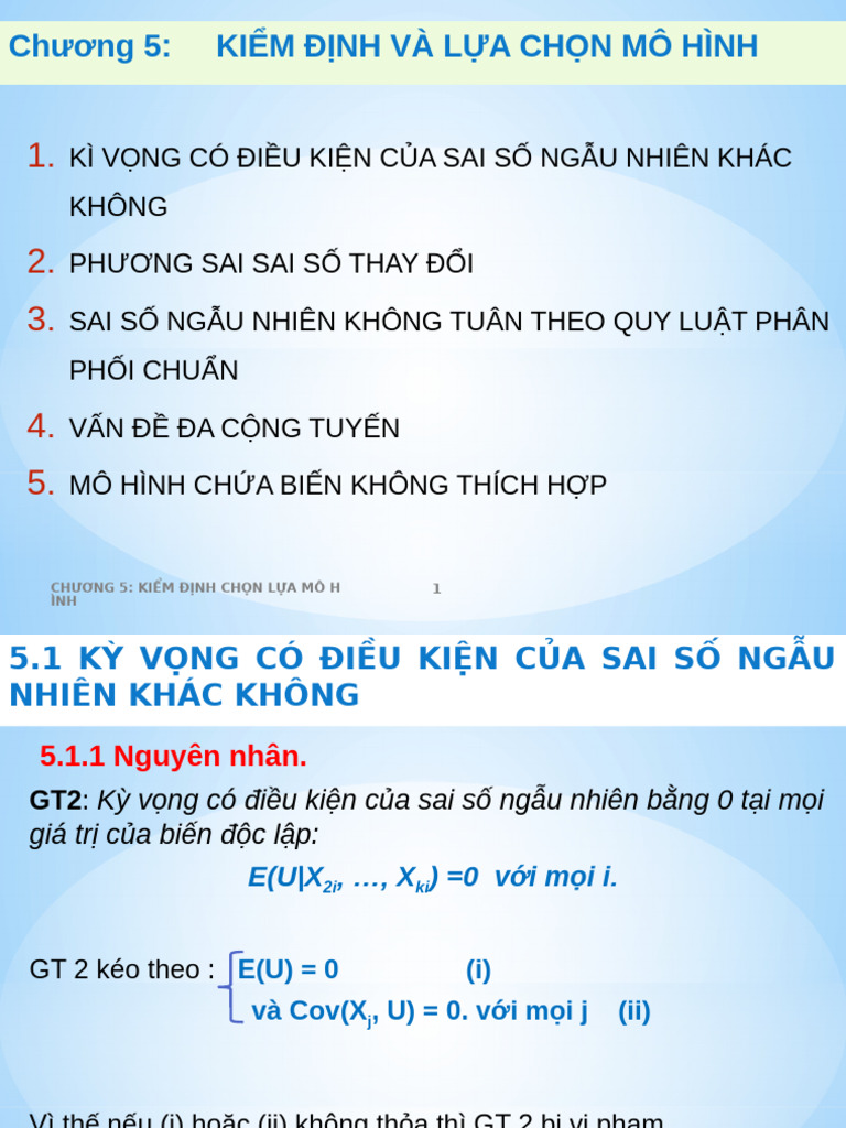 Bai 5 - Kiem Dinh Chon Lua Mo Hinh | PDF