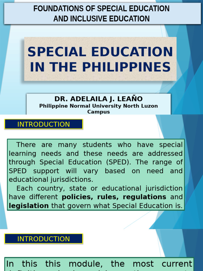 PROF ED 5 Module 1 Lesson 2 A Special Education Program | PDF