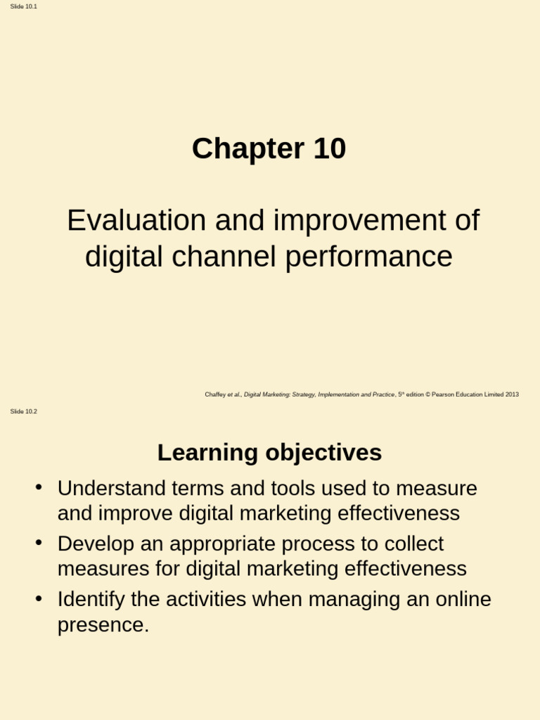 Chapter 10 - Evaluation and Improvement of Digital Channel Performance ...