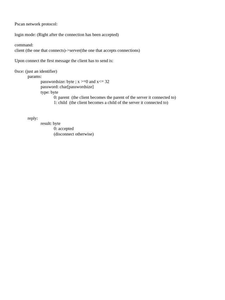 Pscan Protocol | PDF