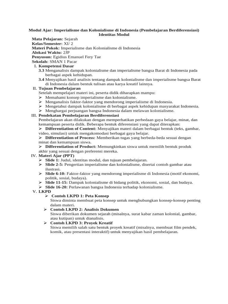 Modul Ajar Baru Coba | PDF