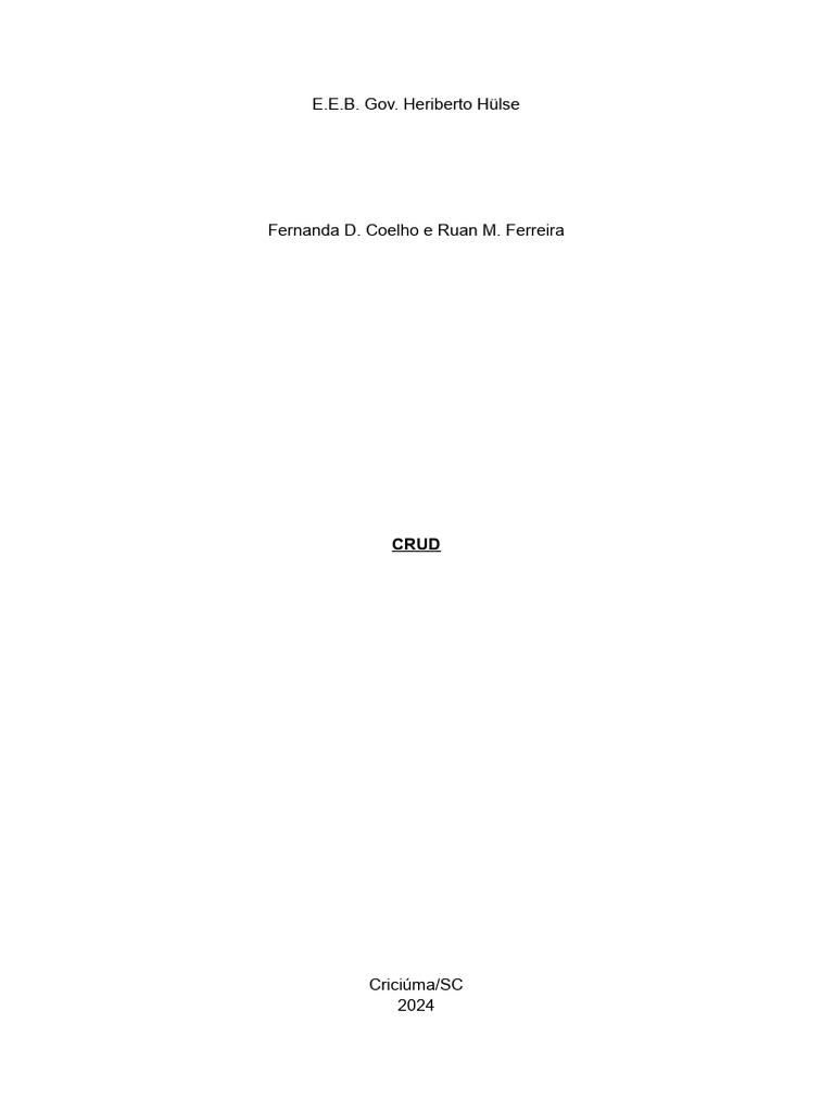 Crud | PDF
