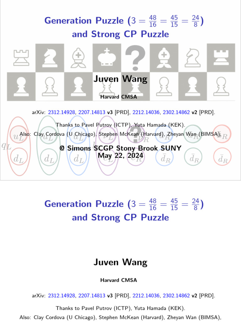 2024 5 22 SCGP 3 Strong CP | PDF | Standard Model | Physics