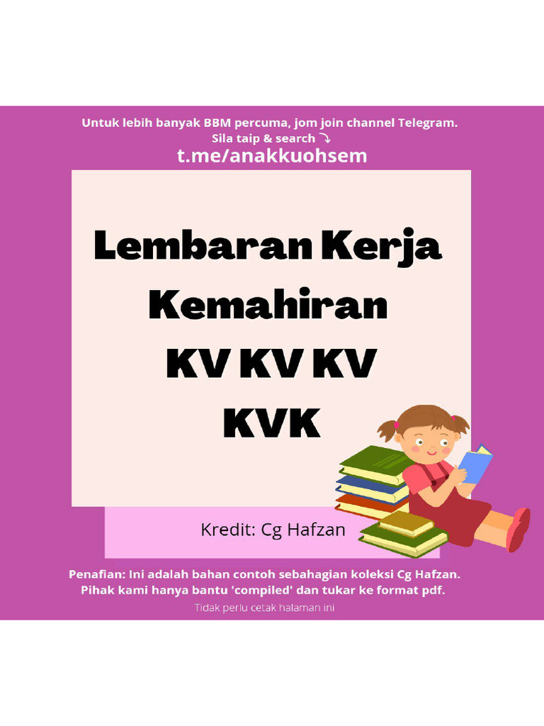 LembaranKerja-KV KV KV & KVK (CG Hafzan) | PDF