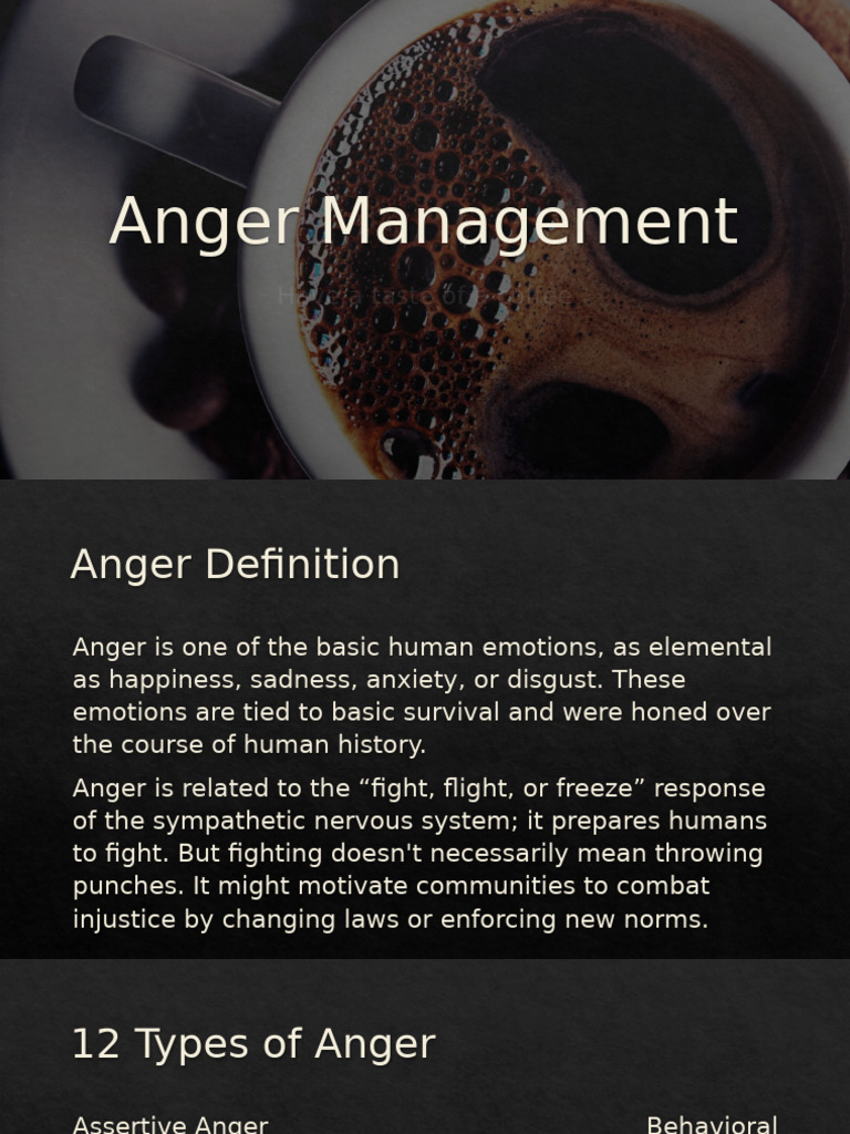 Anger Management | PDF