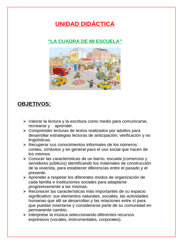 UNIDAD-DIDÁCTICA. La Cuadra de La Escuela | PDF