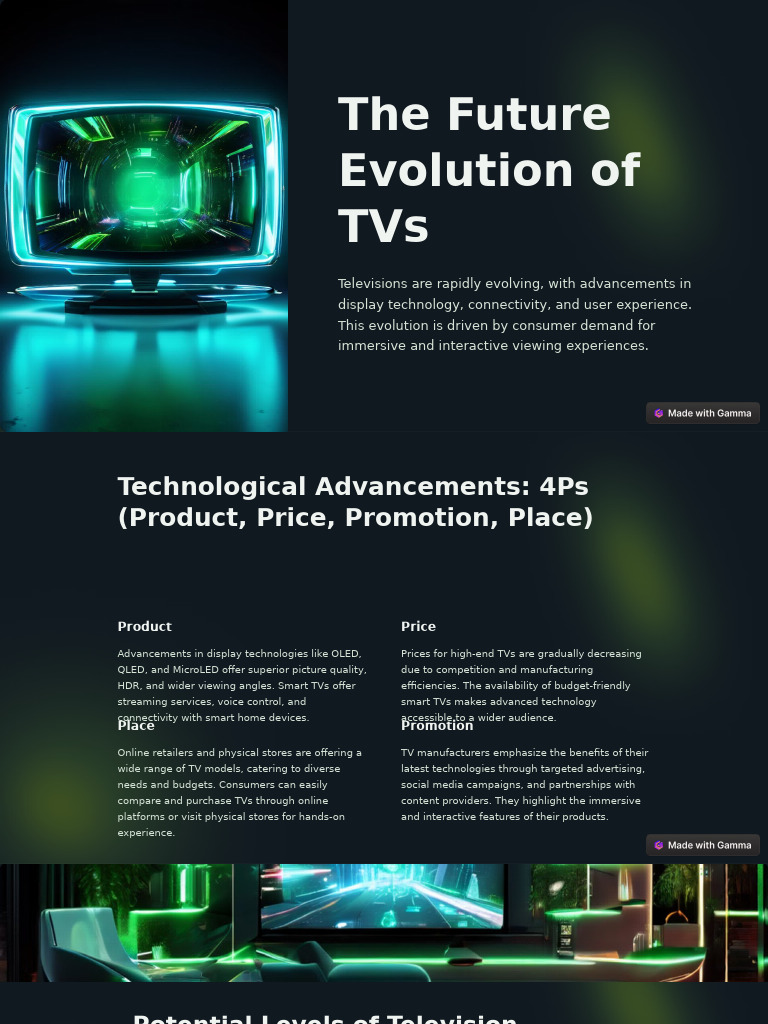 The Future Evolution of TVs | PDF
