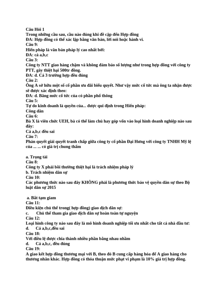 Đề LKD K48 có đáp án | PDF