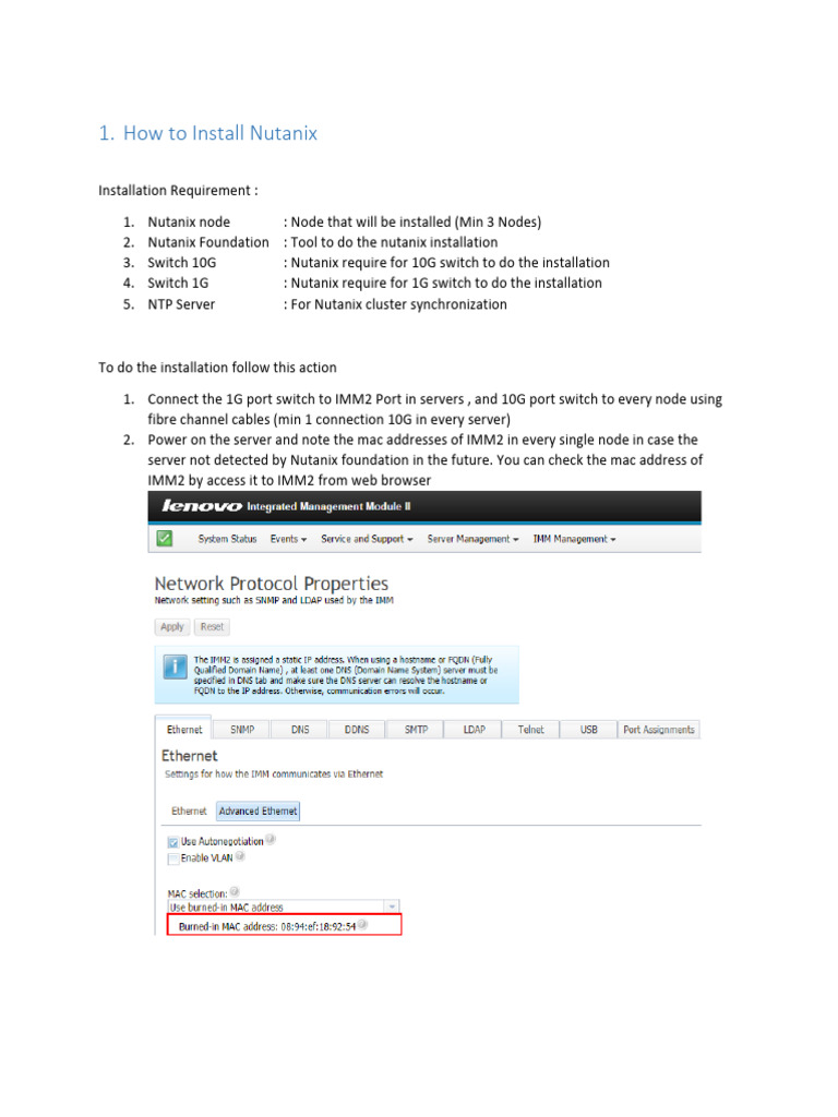 How To Install Nutanix | PDF