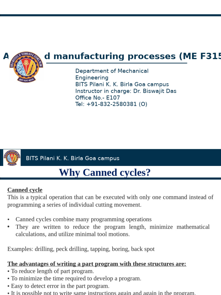 Lecture 4 - Canned Cycle-Turning | PDF