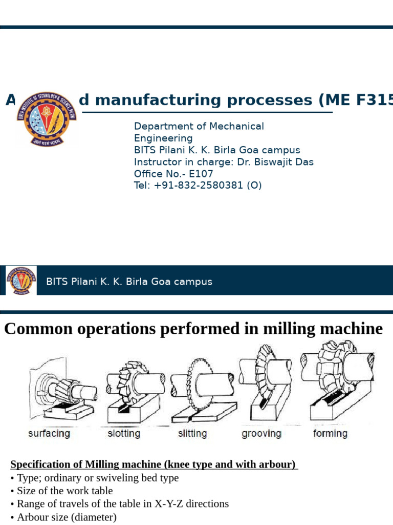 Lecture 7_CNC Milling | PDF