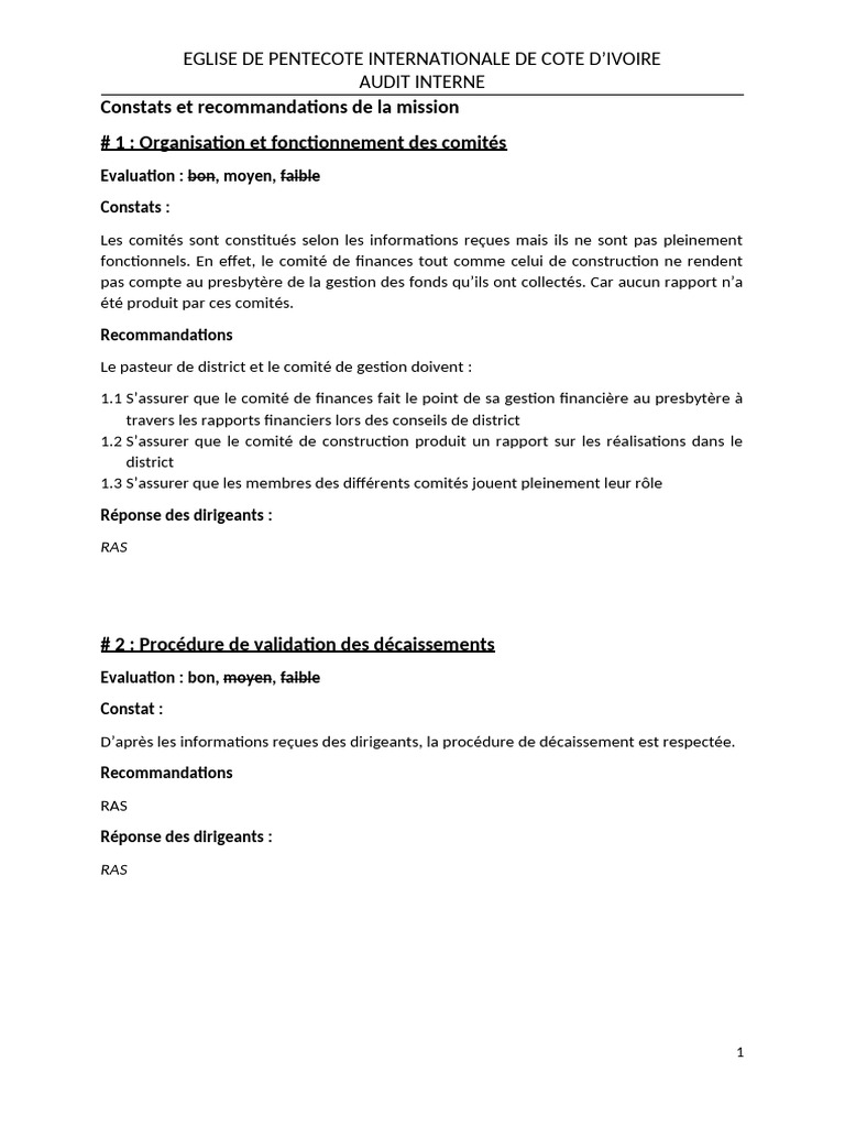 Rap Prov - District de CIDT | PDF