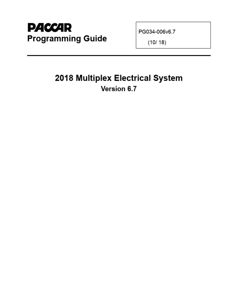 Vecu 6.7 Programming Guide 2018-1 | PDF