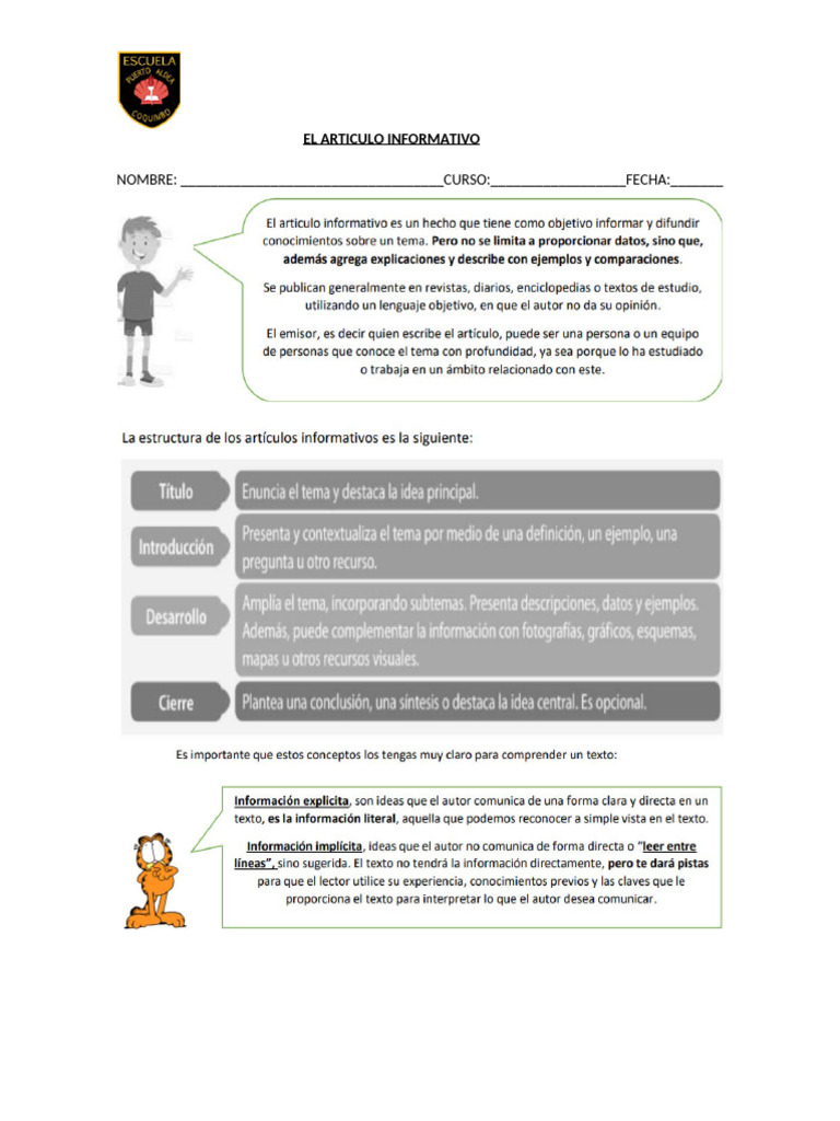 El Articulo Informativo | PDF