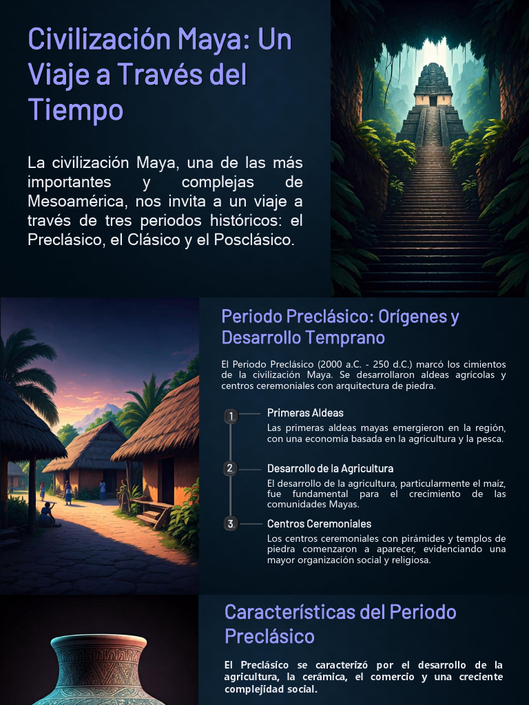 Civilizacion Maya Un Viaje A Traves Del Tiempo | PDF