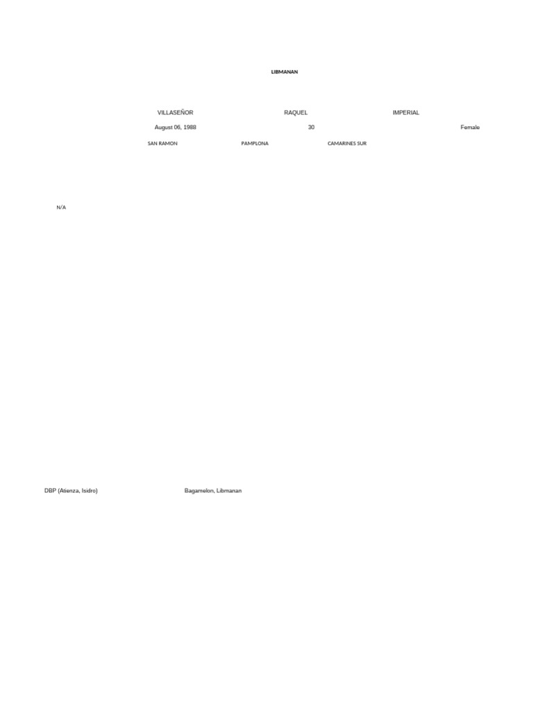 CARPER LAD Form N1 | PDF