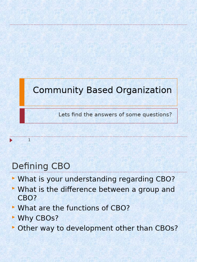 Chapter 2 Week 5 Establishing Comm Org | PDF