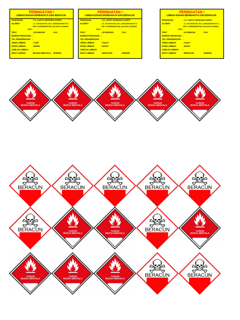 Simbol Dan Label | PDF