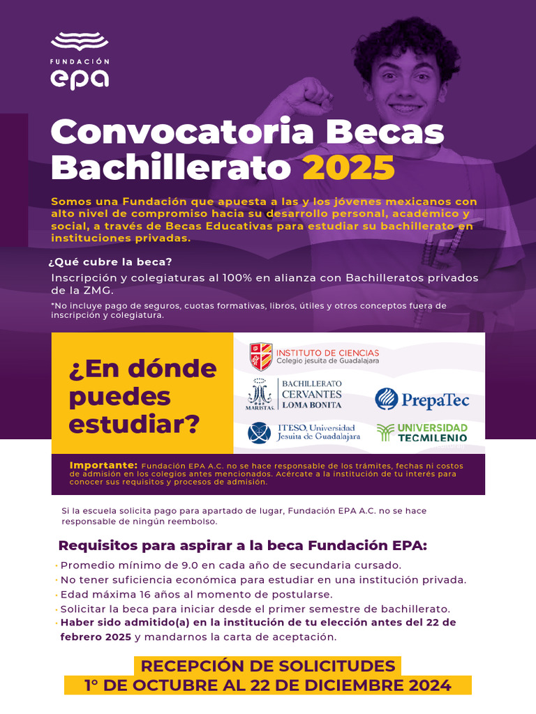 Convocatoria FUNDACIÓN EPA 2025 | PDF