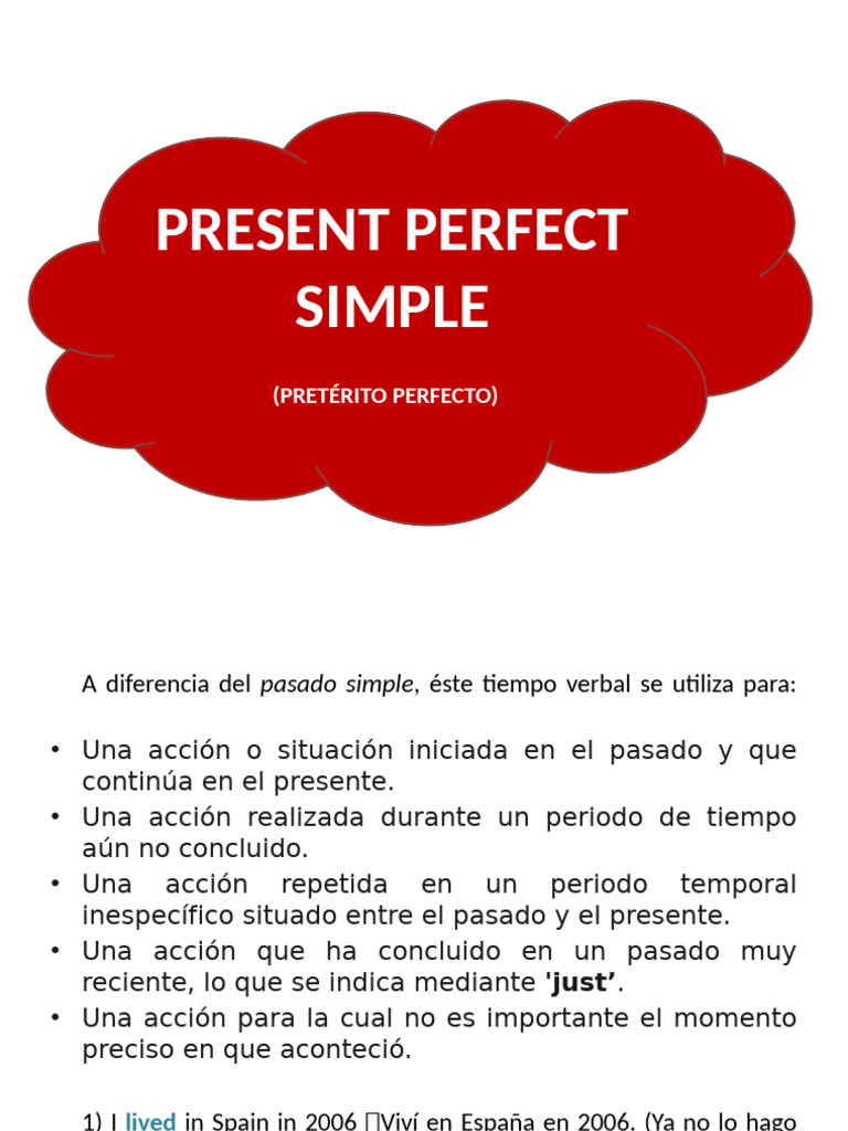 Present Perfect | PDF