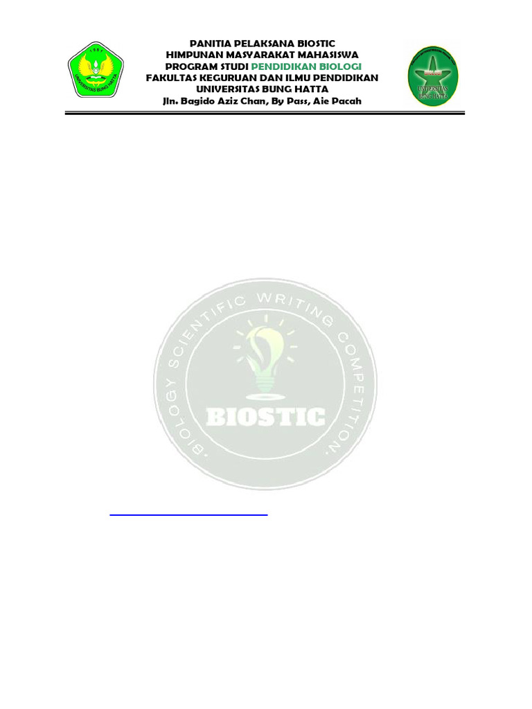 Panduan Grand Final Lktin Biostic 2021 | PDF