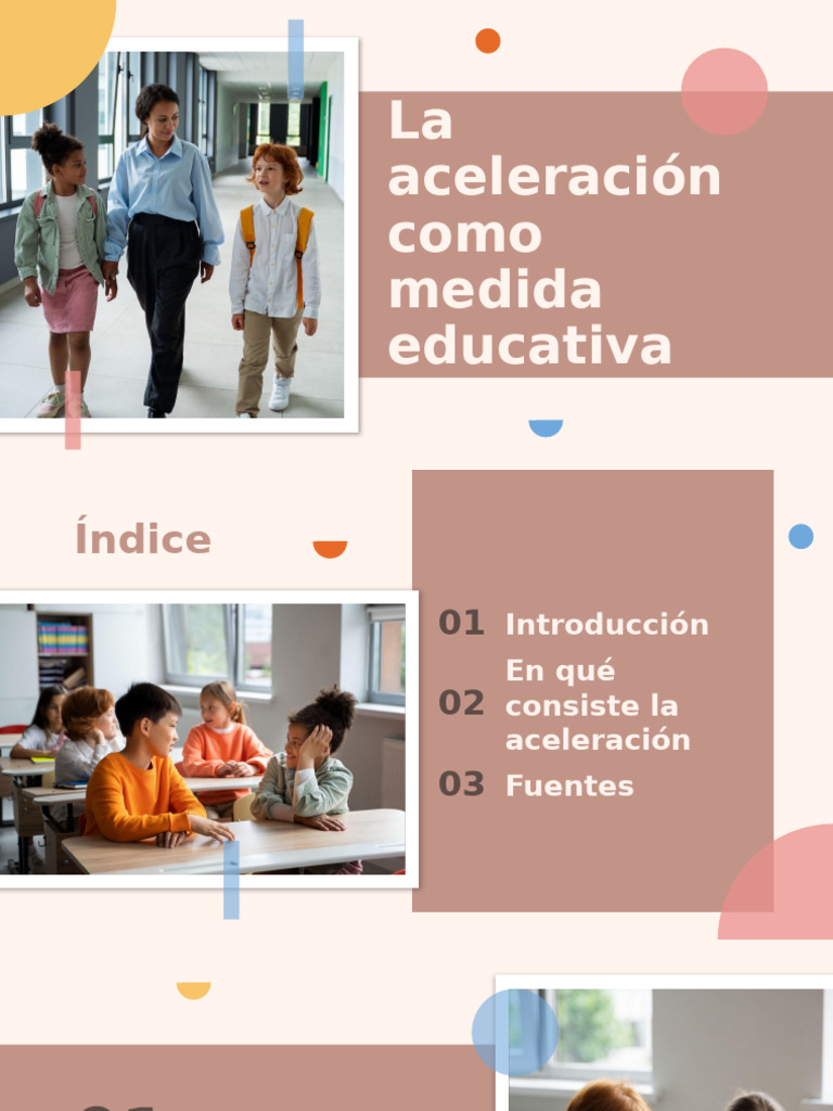 ES Acceleration As An Educational Measure by Slidesgo | PDF