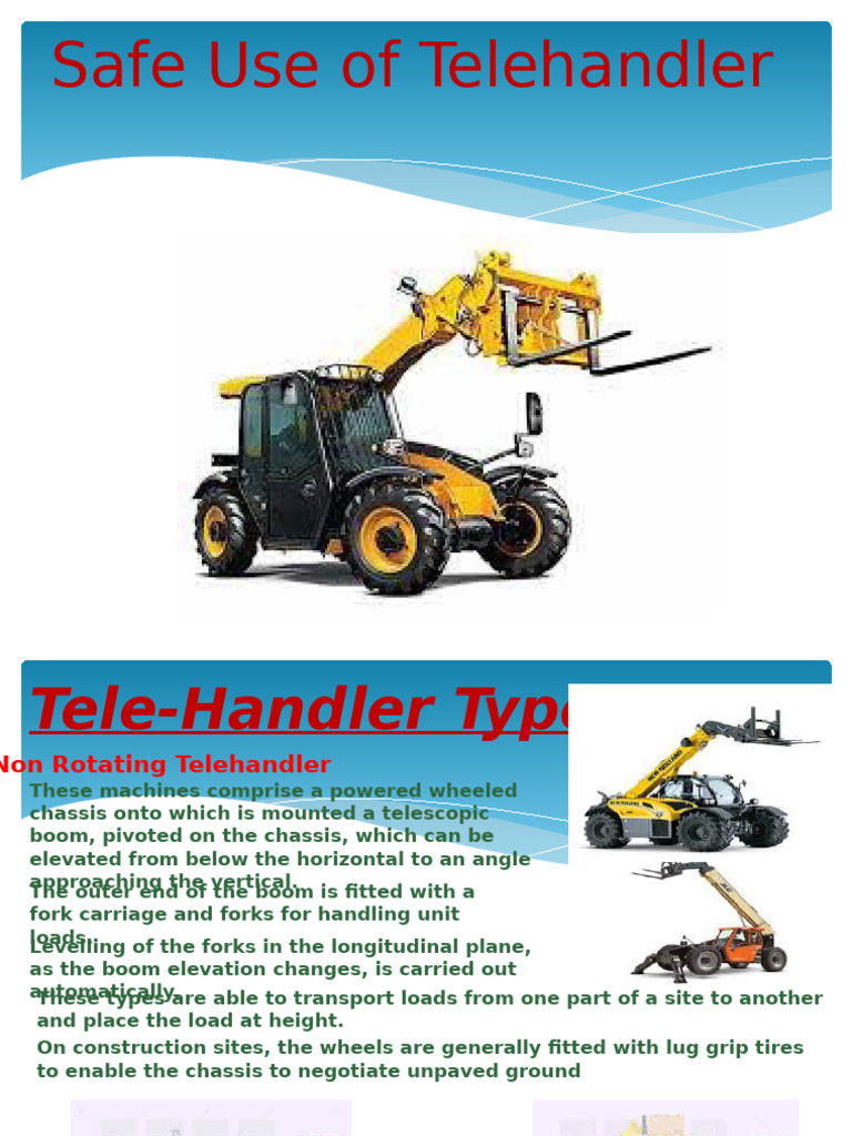 Rigging and Lifting - 4 Telehandler | PDF | Crane (Machine ...