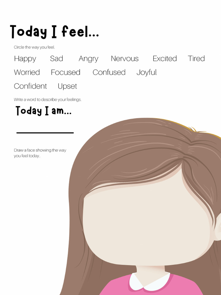 Today I Feel... Worksheet | PDF