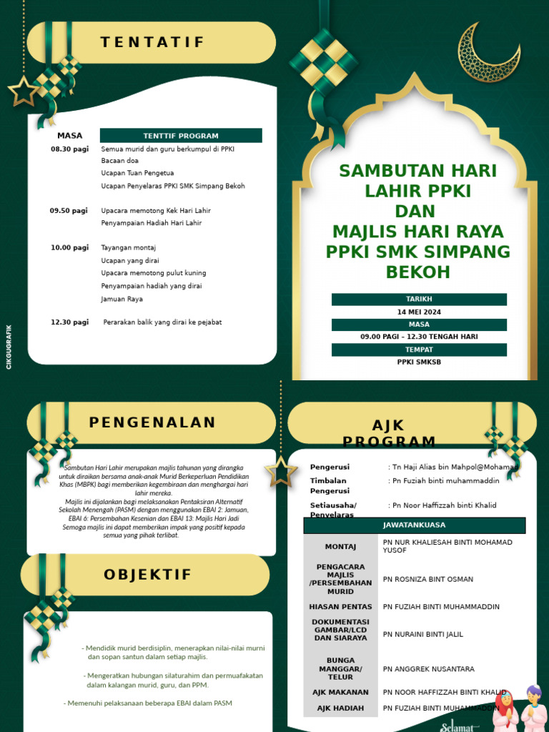 Template Buku Program Hari Raya Ppki 2024 | PDF