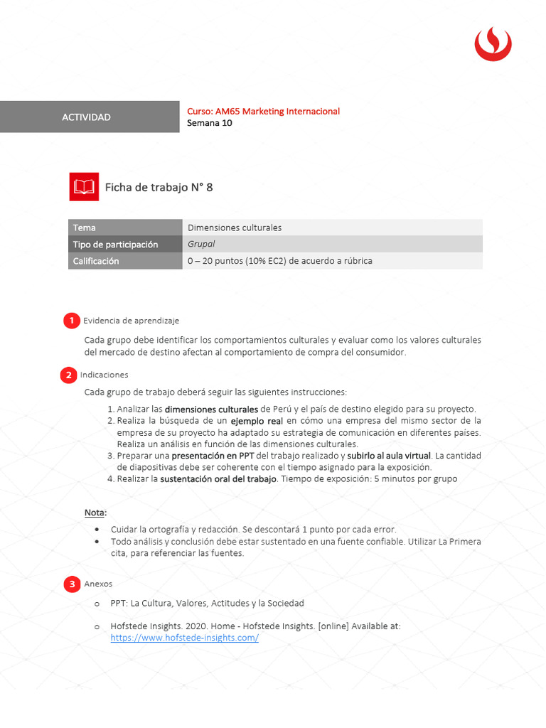 AM65 - SEM10 - Ficha de Trabajo 8 | PDF