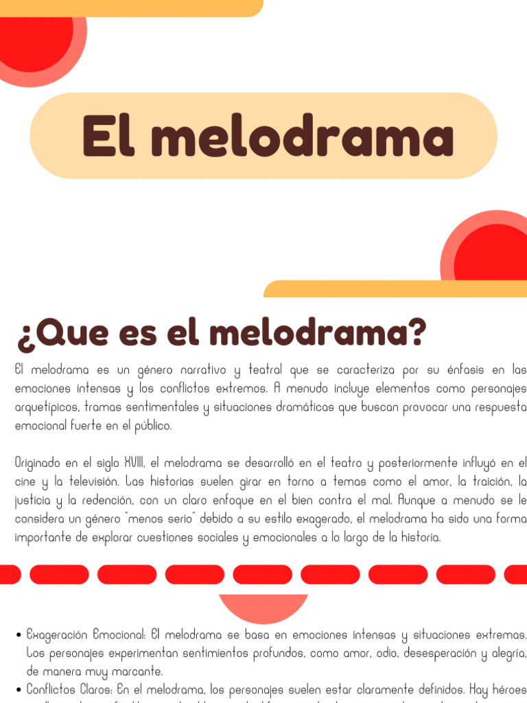 El Melodrama | PDF